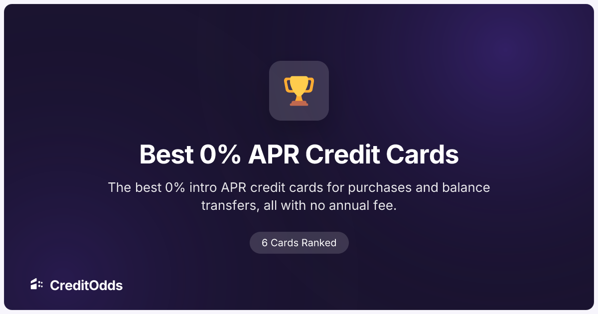 Best 0% APR Credit Cards of 2026 | CreditOdds
